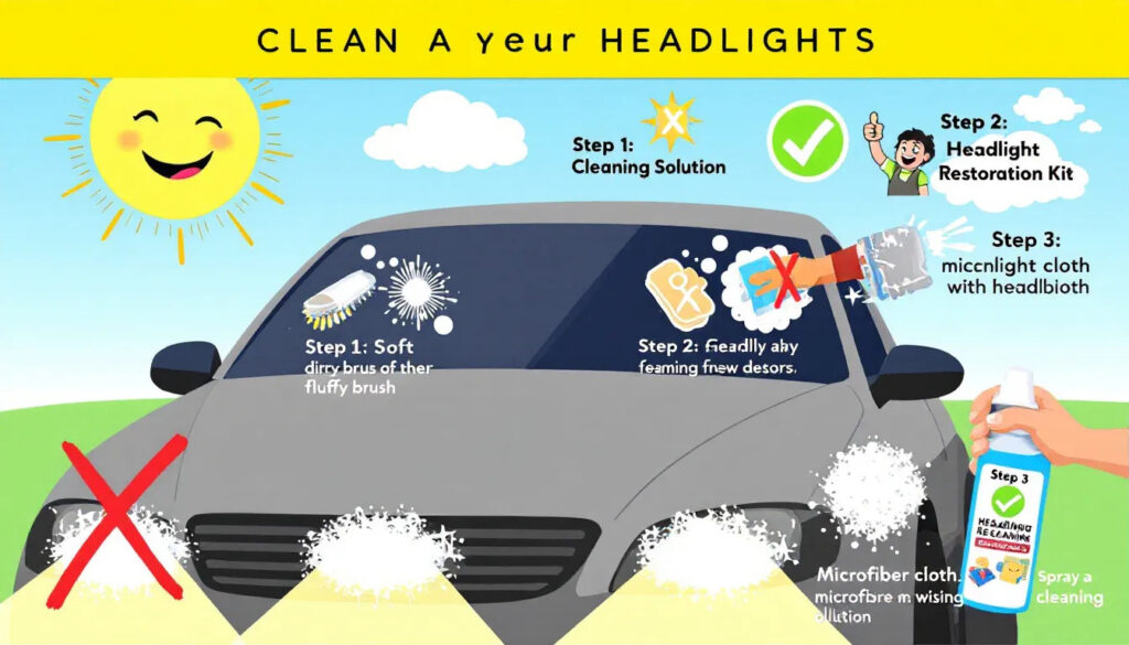How to Clean Headlights for Clear Visibility | Sparkling and Beyond